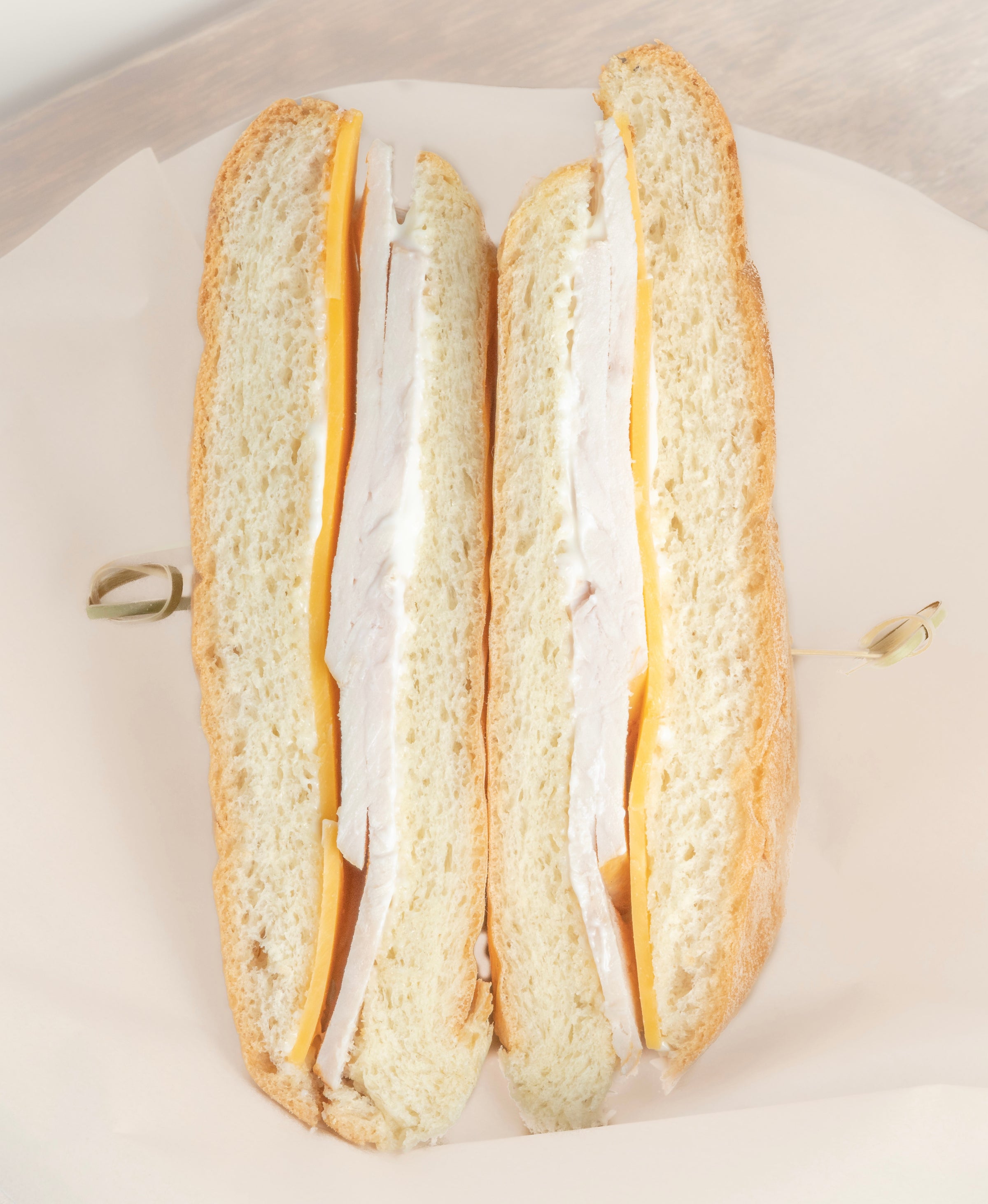 Plain Turkey Sandwich On Wheat Bread
